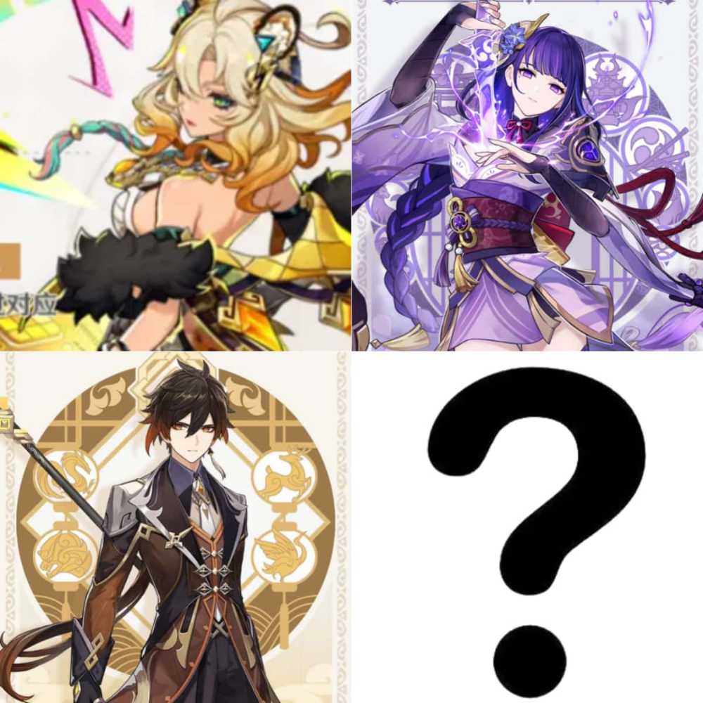 Asia|AR10|Xilonen +Raiden Shogun+Zhongli|4 5-star characters|8-15 four ...