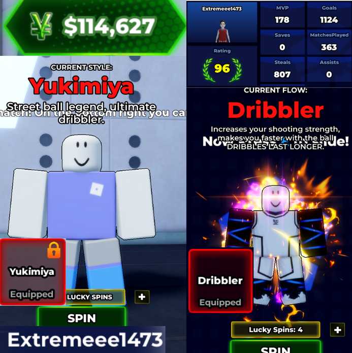 ROBLOX | Blue Lock: Rivals | Style Yukimiya | Flow Dribbler | Coin 114K ...