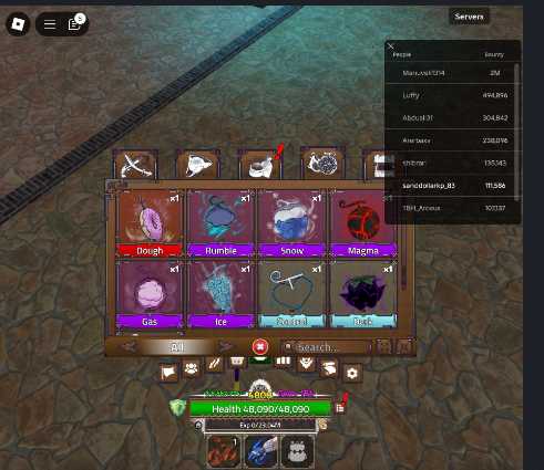 King Legacy / Dough Inventory / 6m Cash / Unlinked
