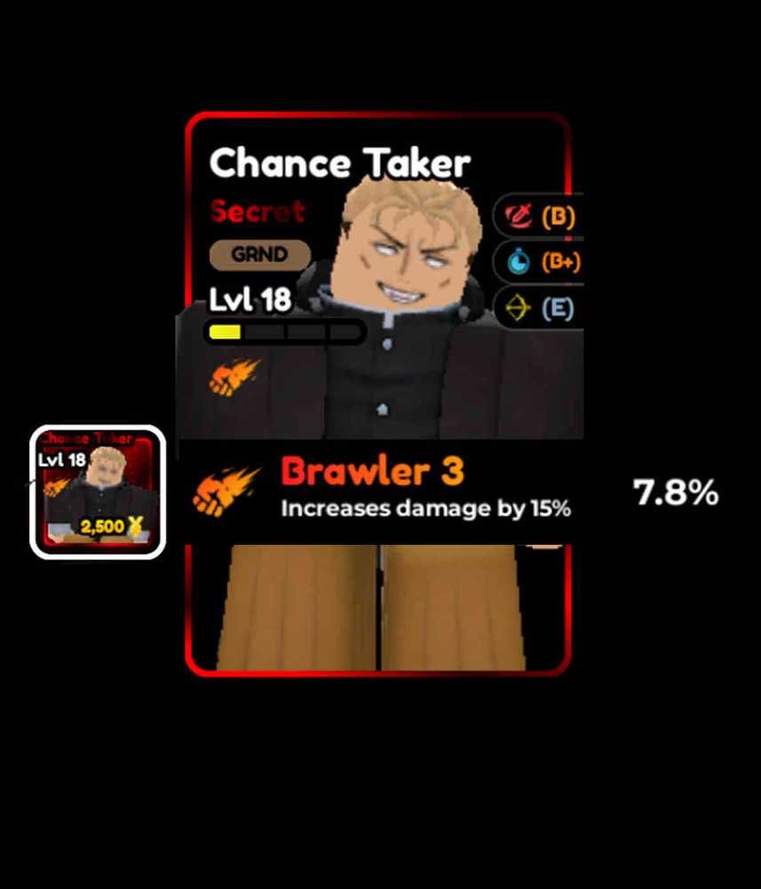 Secret Chance Taker - Hakari Trait Brawler 3 l Roblox Anime Defenders