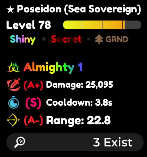Anime Defenders | SHINY ALMIGHTY EVO Poseidon (Sea Sovereign) | GOOD STATS