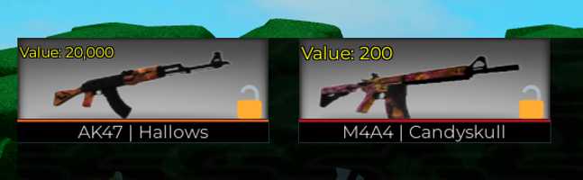 cbro ak47 hallows skin ( candyskull M4 as a purchase gift:3 )