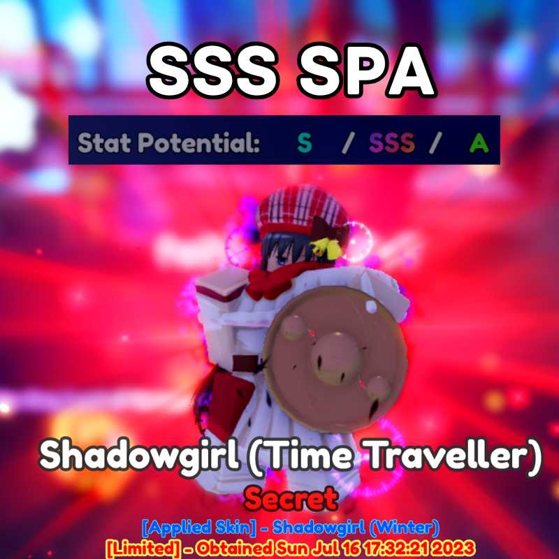 A407Shadowgirl / Homura Evo SSS SPA - Anime Adventures - Instant Delivery