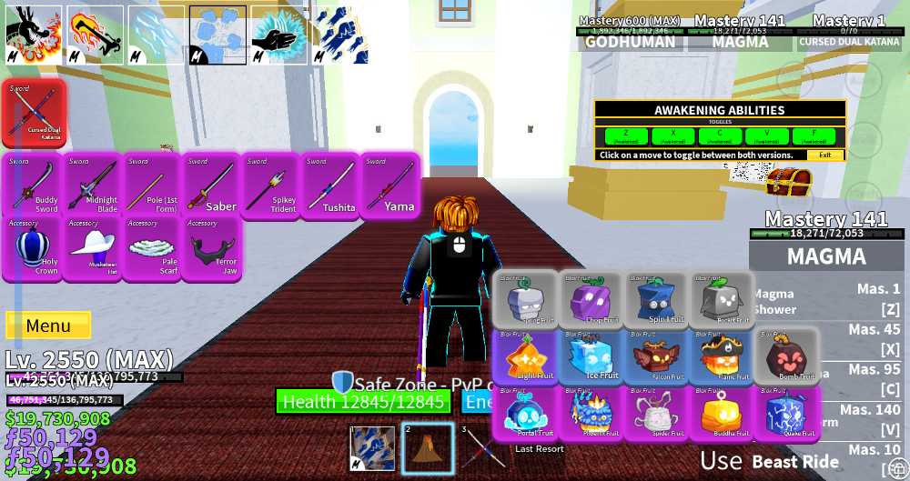 [Blox Fruits]Lvl 2550+GODHUMAN+CDK+ rainbow haki+ V3Human+ Fully ...