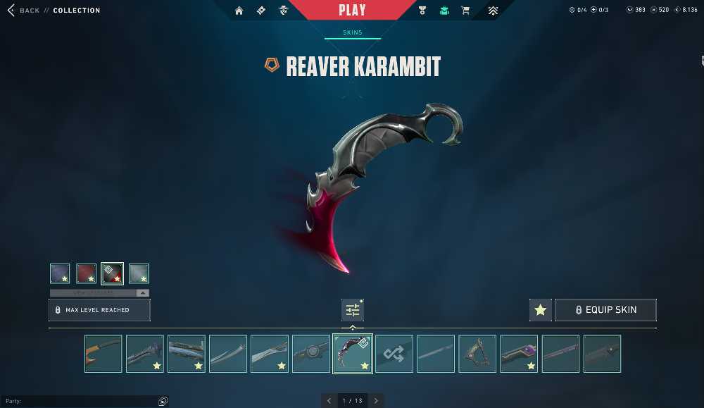 NA | 115 skins | 11 knives | Reaver Karambit, Relic of the Sentinel ...
