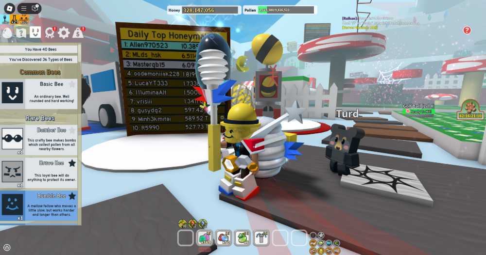 B71 | Bee Swarm Simulator Account | 40 Bee | Cub Buddy | BSS | Beeswarm ...