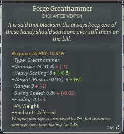 Forge Greathammer Deferred | Deepwoken