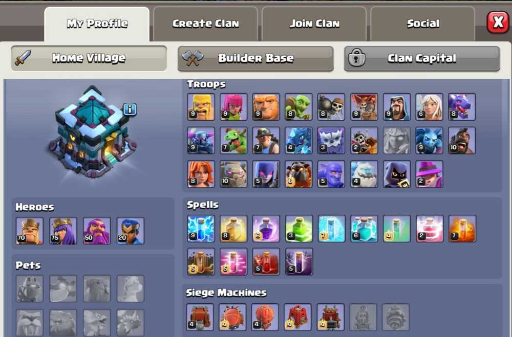 Townhall 13 max with Max New Troop Max Lab️Max WallsMax Defences️ Th13 ...