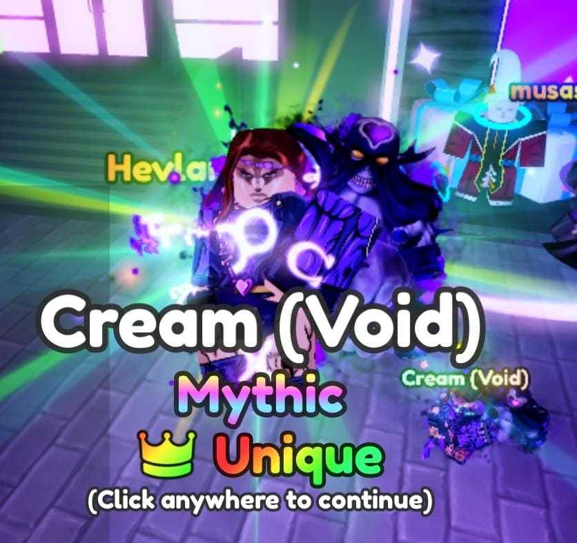 [Lv64] Cream (Void) UNIQUE 0.1% + 60315 GEMS + DREAMER + HONEY ...