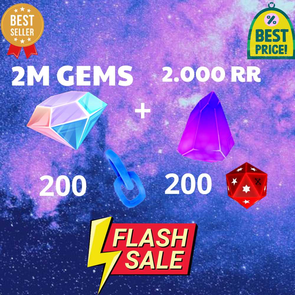 COMBO 2M Gems + x2.000 RR Trait Crystal +200 frost+200 dice --Anime ...