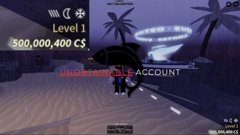 [Fisch Account] 500M C$ Level 1
