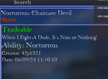 AUT | A Universal Time | Nocturnus: Chainsaw Devil | MYTHIC SKIN for ...