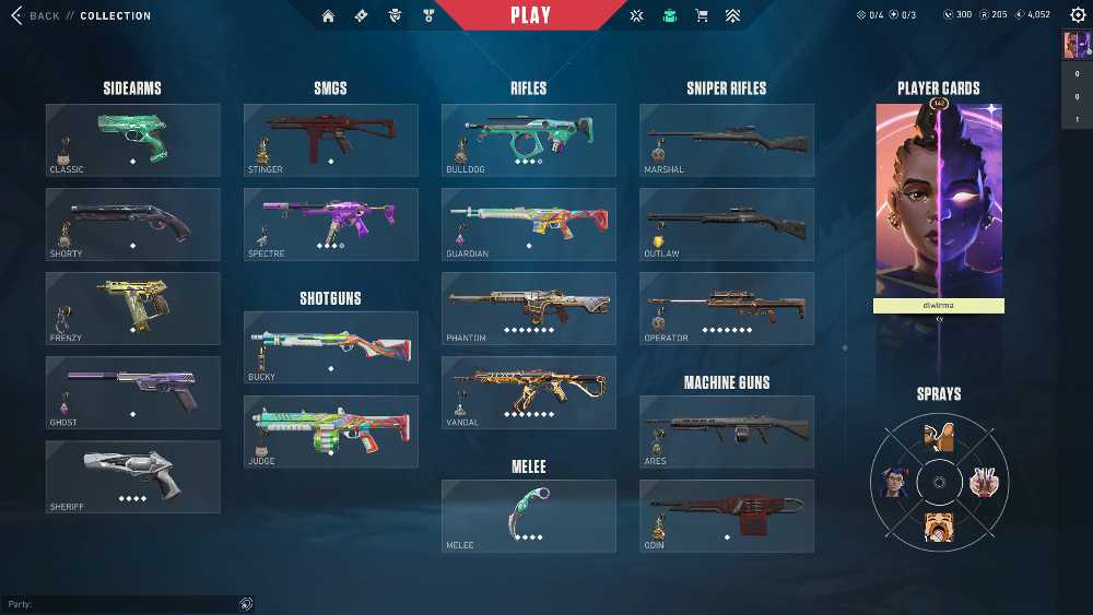 VALORANT PREMIUM SKIN DIAMOND PEAK (AP SERVER)