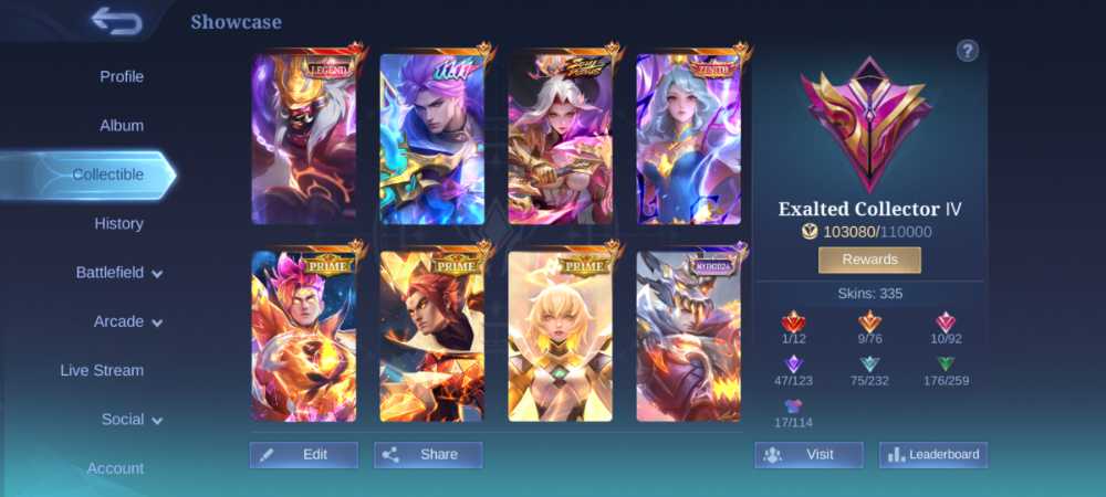 [Negotiable] 338 Skins | 1 Legend Franco | 1 11.11 Nolan | 1 Zenith ...