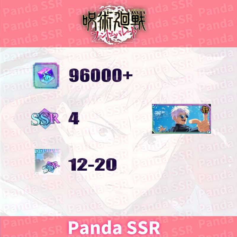 [JP] 96000+ Kaiju | (The strongest Blue) Satoru Gojo | SSR roll X4 ...