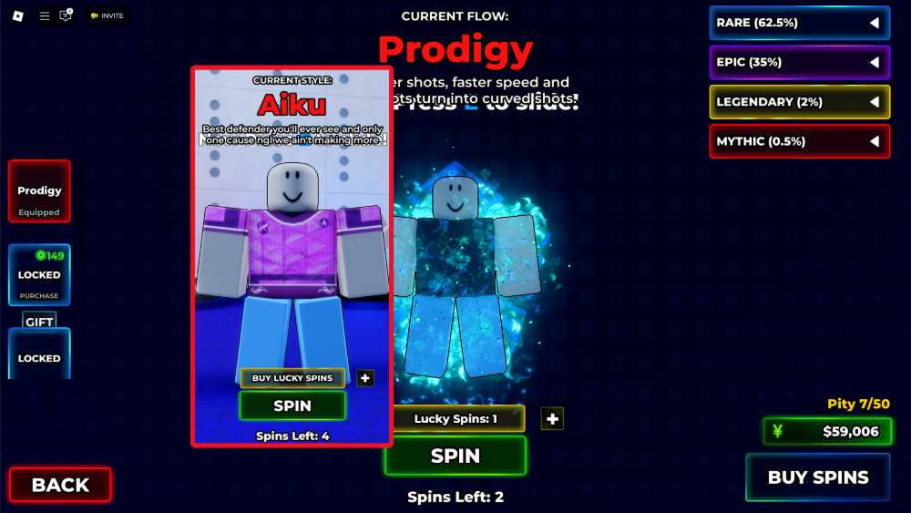 2 Mythic: Aiku + Prodigy | 59K CASH$ | Blue Lock: Rivals | Unverified ...