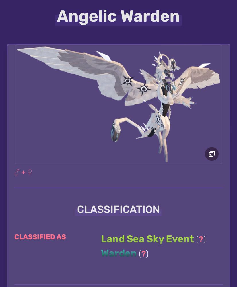 Angelic Warden | Creatures of Sonaria / CoS