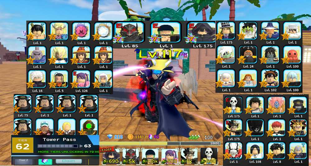 ⭐ASTD⭐ All Star Tower Defense Good STACKED ACCOUNT x3 7 Star Unit ...