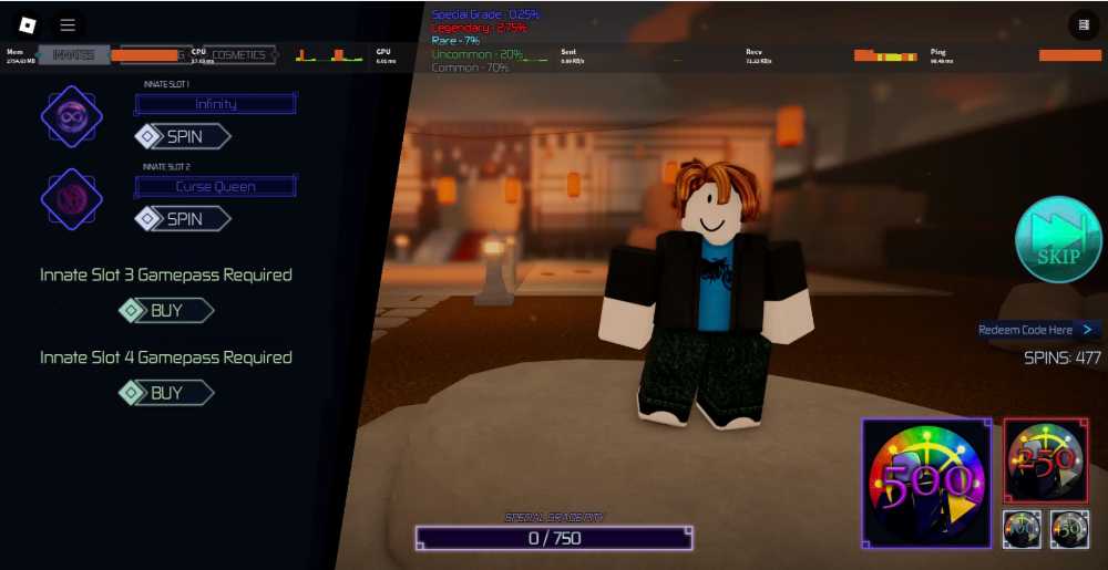 Jujutsu Infinite | INFINITY + CURSE QUEEN LVL 50 + 400 SPARE SPINS ...