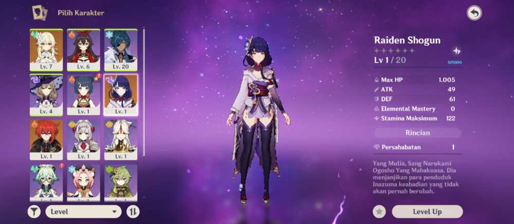 ASIA AR10 - Starter Raiden Shogun + Diluc | Instant Delivery | Starter ...