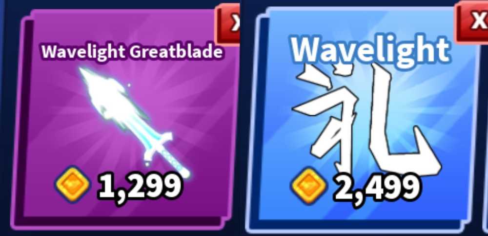 Blade ball Wavelight GreatBlade with emote(SS4)