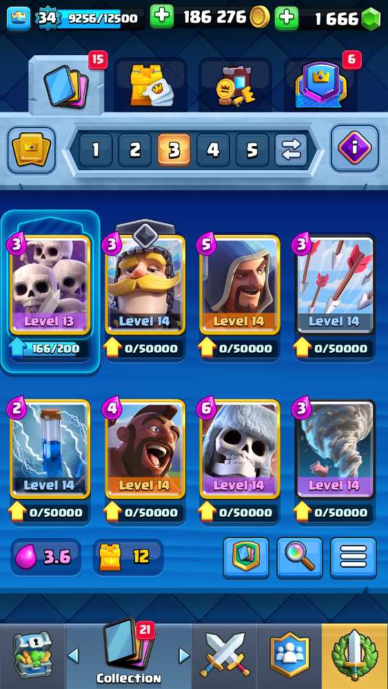 1.6K Gems Strong Deck 6K Trophies Many Resources and Collections Android and IOS Instant ...
