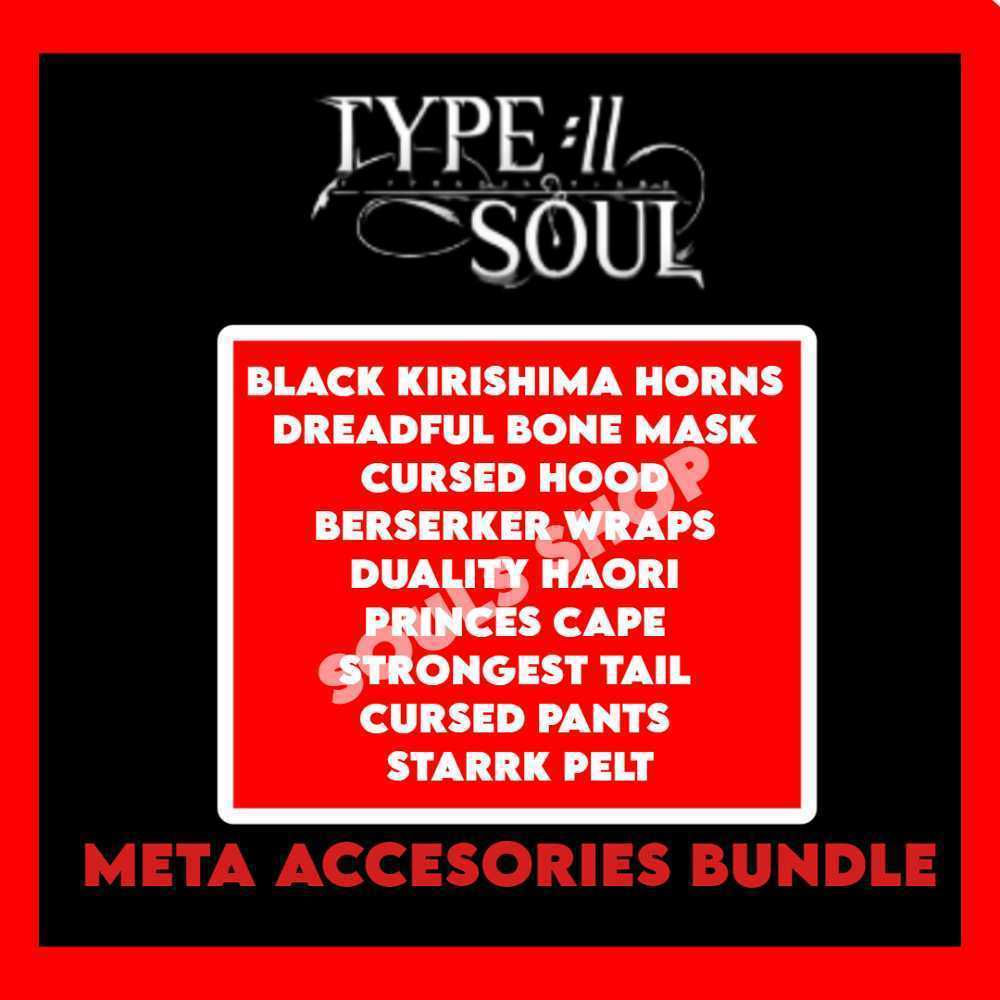 TYPE SOUL || ALL META ACCESORIES BUNDLE (Black Kirishima Horns ...