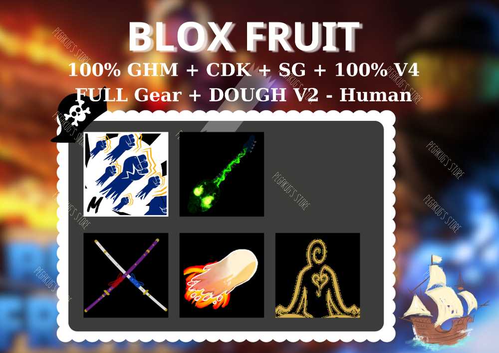 [Blox Fruits] God Human + Cursed Dual Katana + Soul Guitar + Dough V2 ...