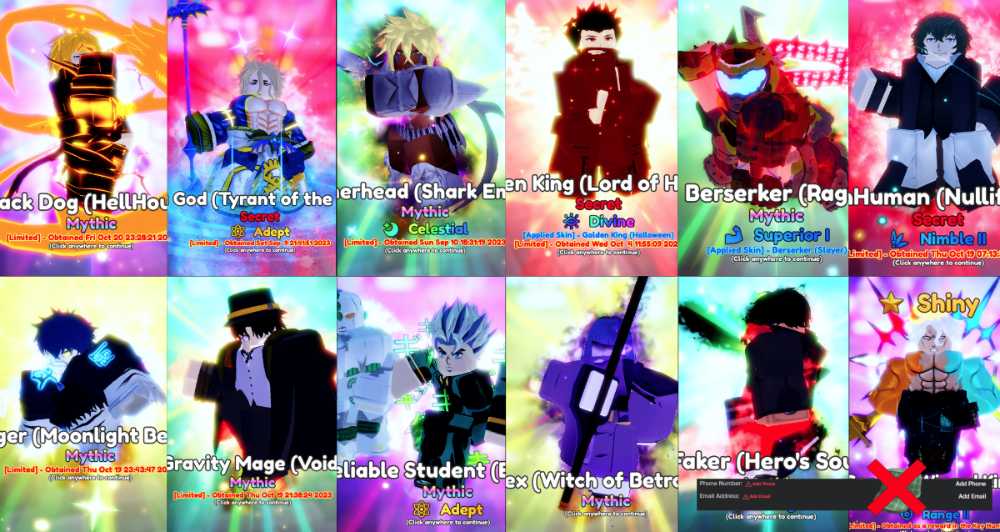 Anime Adventures (Meta) Divine Gilgamesh (King of Heroes) Roblox