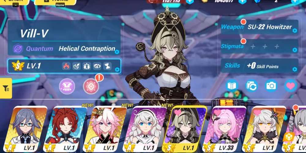 001 [SEA] Vill-V - Helical Contraption (VILL-V) +ELYSIA + HOV | Starter Account | Honkai Impact ...