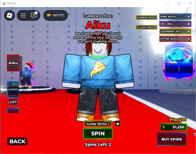 Blue Lock: Rivals | Mythic AIKU Style + 1 Lucky Spin | Unverified 13 ...