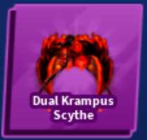 dual krampus scythe - blade ball