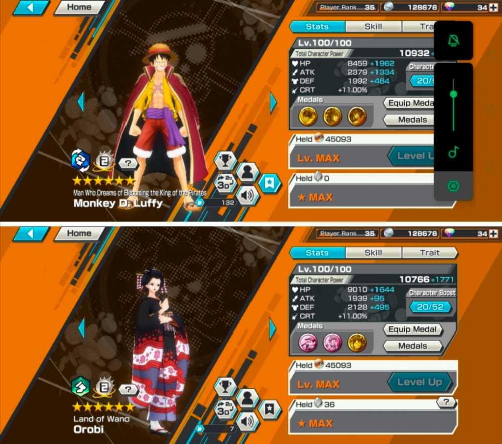 4EX KAIDO-V2 LUFFY MAX SHANKS-V3 BM n BF META|ACCOUNT LEVEL: 35 CHAR ...