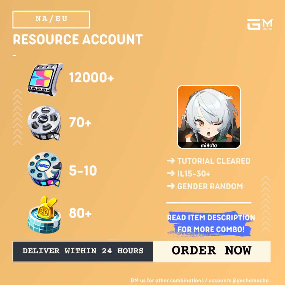 America | Zenless Zone Zero Resource Combo | 12k+ Polychrome | NA-ZZZ-RA01