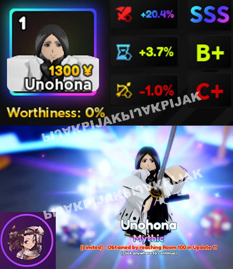 SSS DMG STAT MAX | Anime Adventures AA Unohona