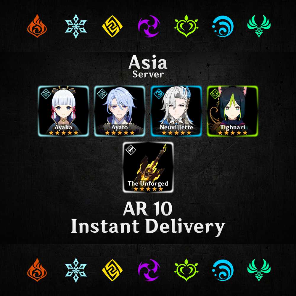 [ Asia ] AR 10 | UID 84 | Kamisato Ayaka + Kamisato Ayato + Neuvillette ...