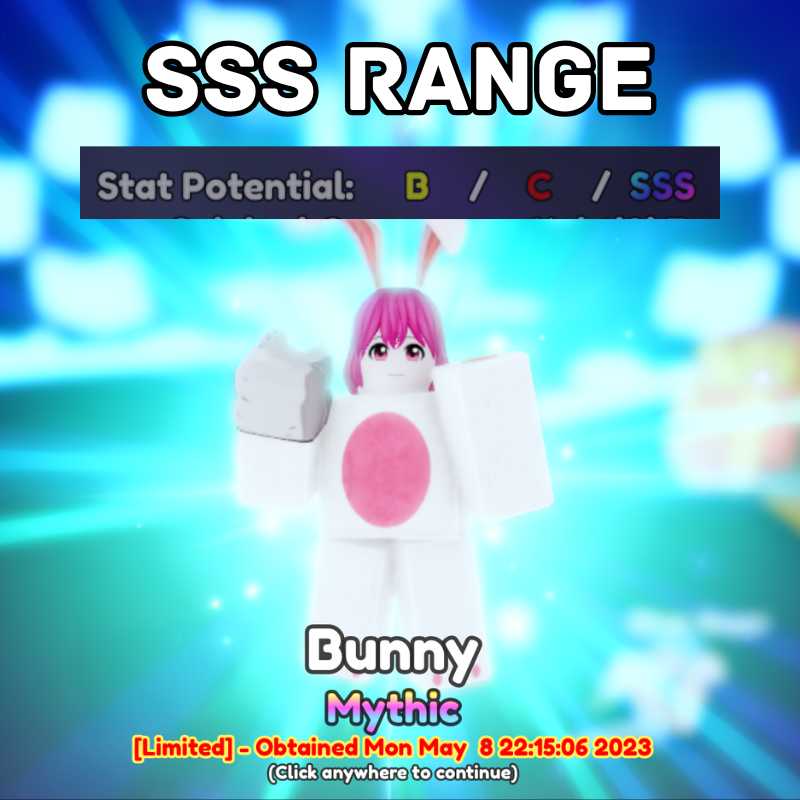 A659Bunny SSS Range - Anime Adventures - Instant Delivery