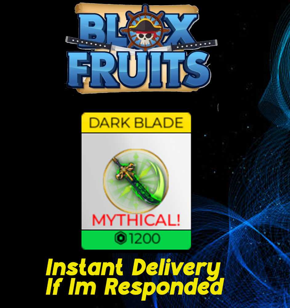 Blox Fruits Dark Blade (Instant Delivery)