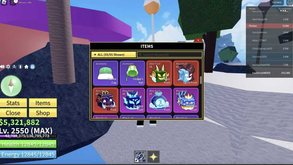 Blox Fruits / Dragon Inventory / Unlinked / NBR13