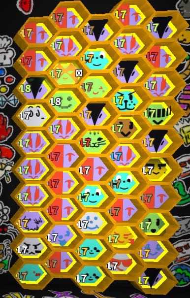 BSS.98 | Bee Swarm Simulator | BSS | Account 50 Bee 17 Hive Dark Scythe|