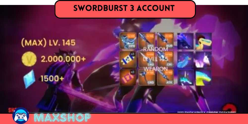 Swordburst Account | Level Max Specs