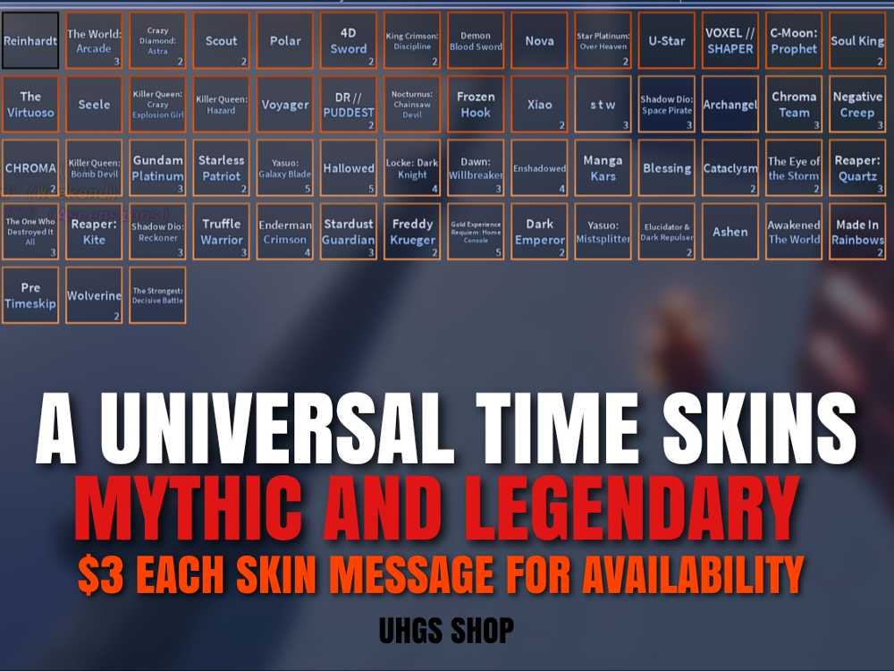 [AUT] Mythic And Legendary Skins