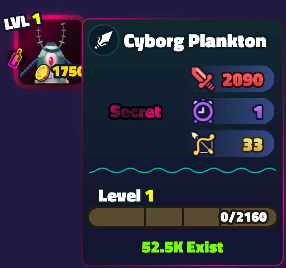 Spongebob Tower Defense | Secret Formula Cyborg Plankton