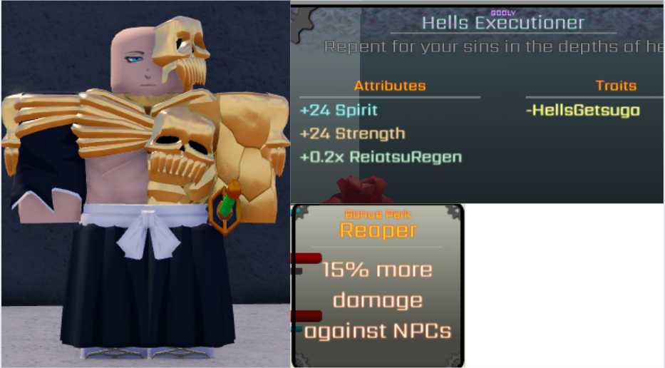 HELL EXECUTIONER Godly Perk (Reaper) | PEROXIDE