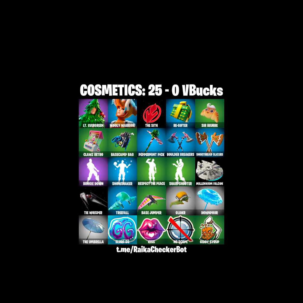 ️PC ️ 2 SKINS: LT. EVERGREEN / WOOLY WARRIOR / THE SITH / RE-GIFTER ...