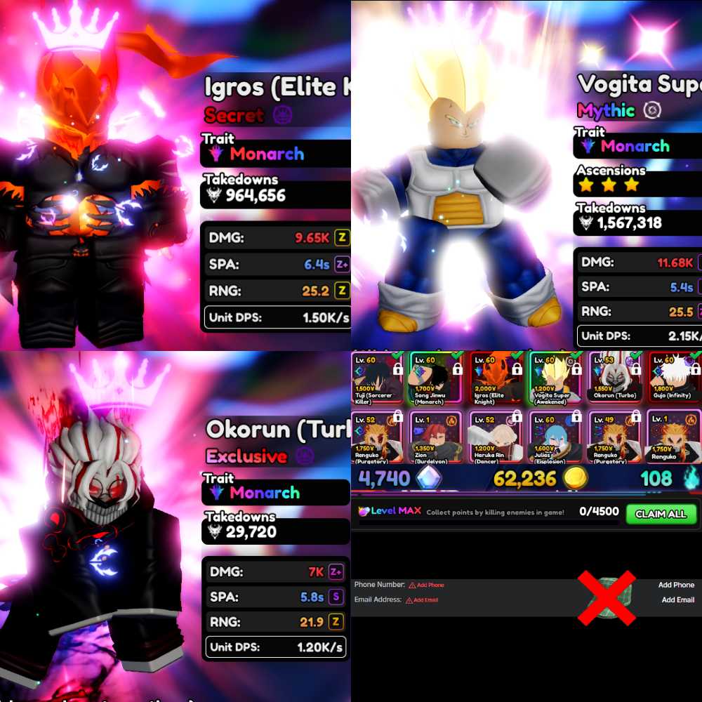 Anime Vanguards Monarch 3 Okorun (Turbo) Vogita Super (Awakened) Igros ...