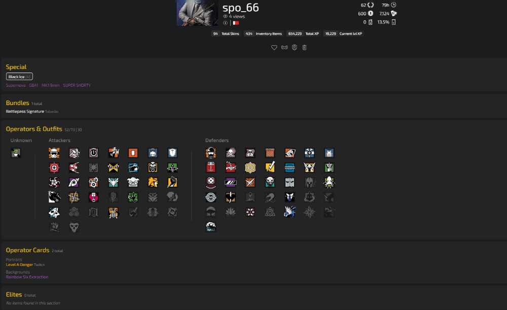XBOX 】Level 62 4 BLACK ICE + 93 SKINS + 600 Credits 434 Inventory Items ...