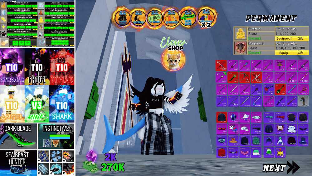 Blox Fruits | GOD Tier Account | 2 Permanent Fruits | V4Tier10 - Angel ...