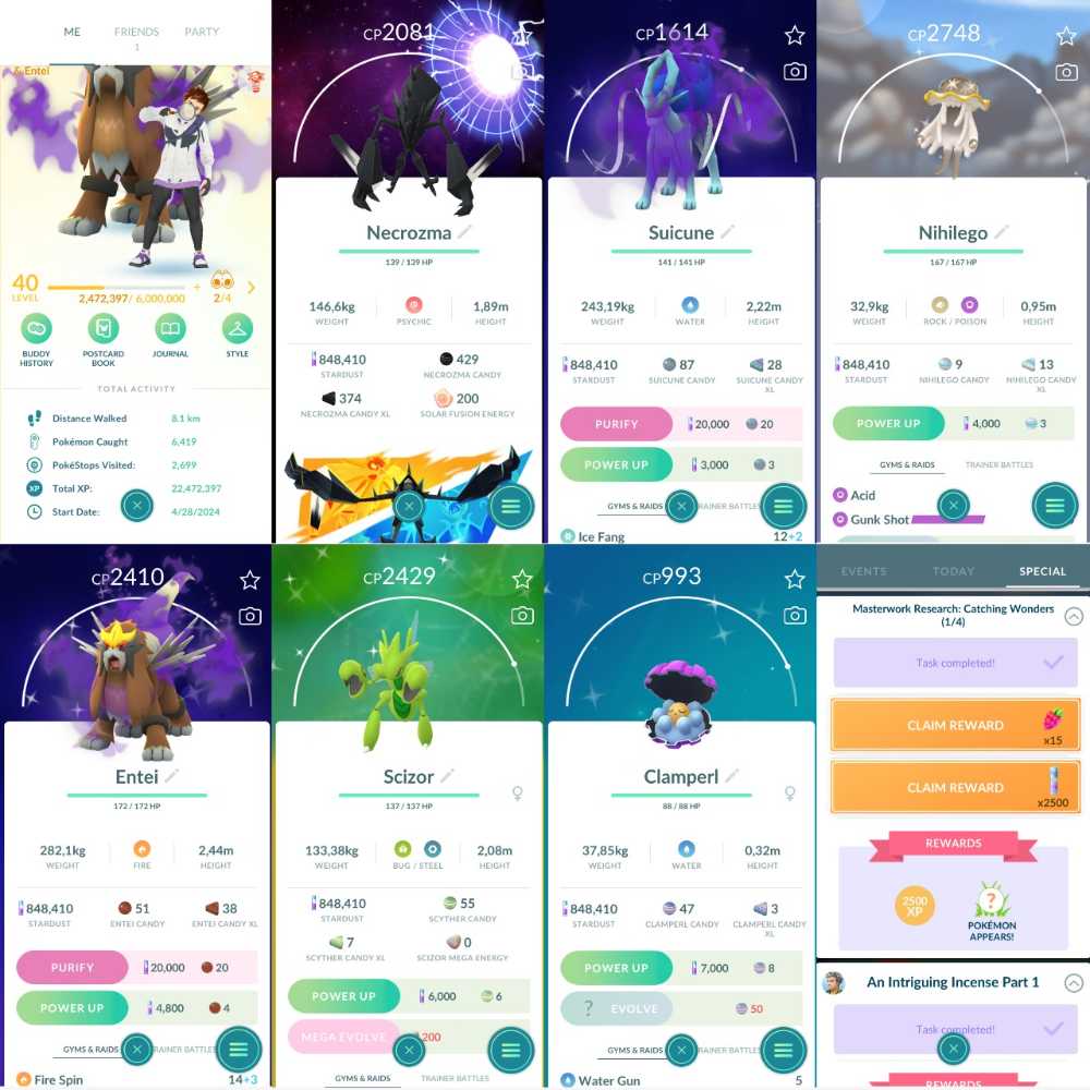 1129 LV40 Necrozma special background. Shiny: shadow Entei, shadow ...