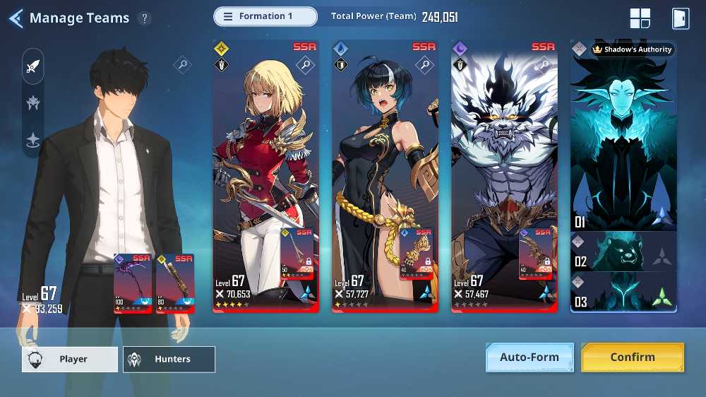 [GLOBAL] Cha Hae-In A4| 28 SSR INC DUPE | Solo Leveling: Arise | Lv.67 | CH 17 | 235K+ Team ...